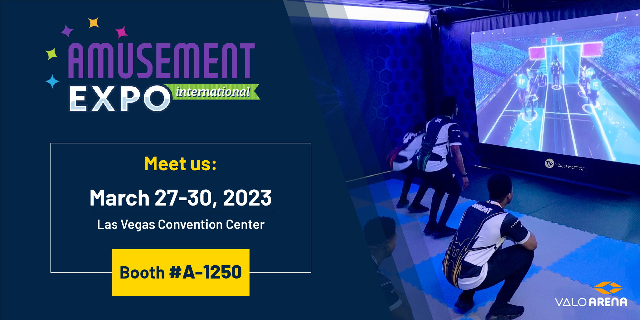 Meet us at AEI and VR Arcade Game Summit in Las Vegas | Valo Motion